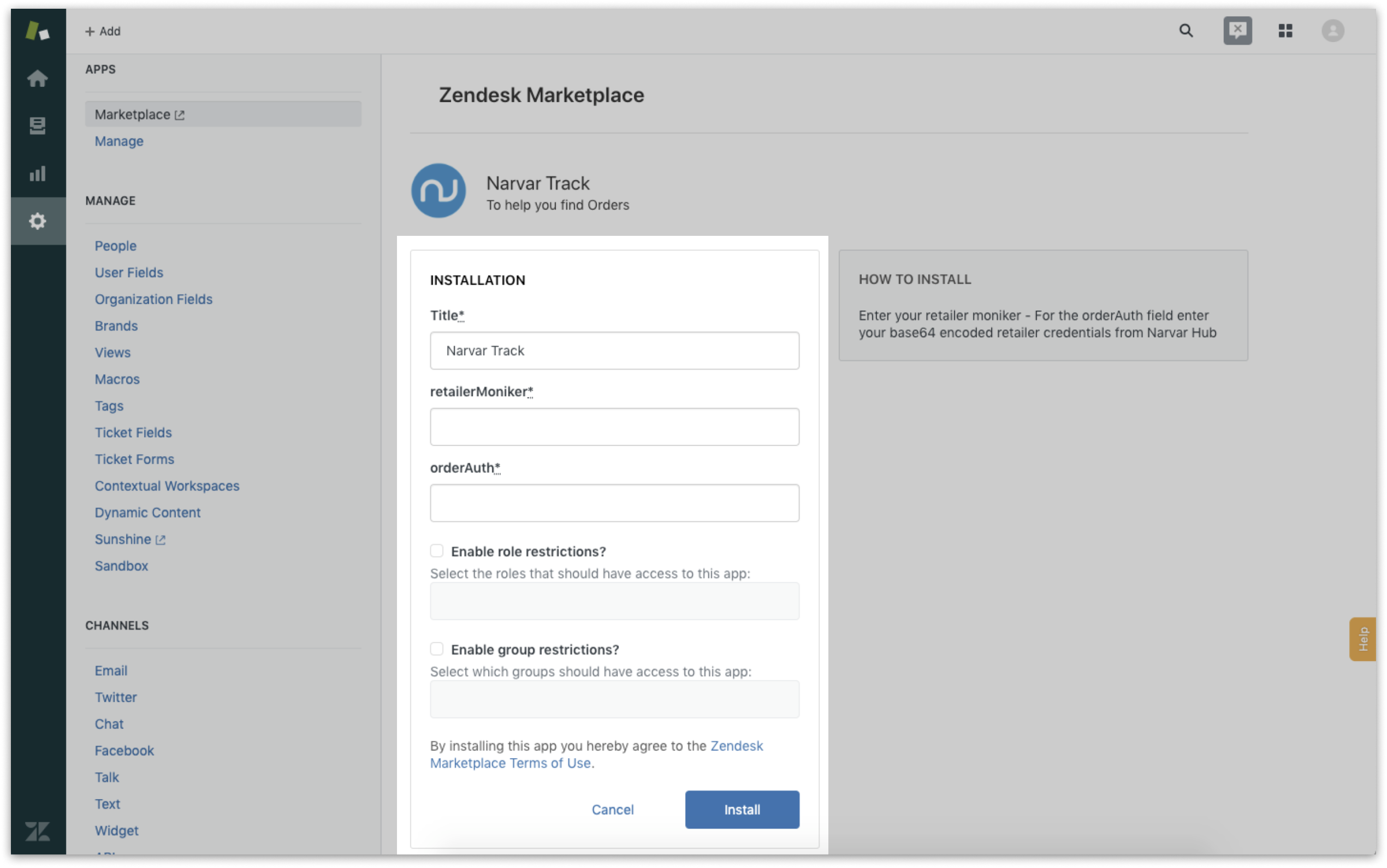 Connect & Care for Zendesk – Narvar